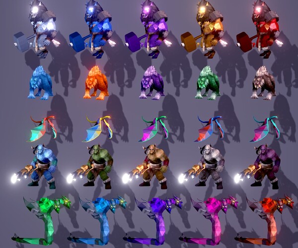 ArtStation - Polygon Monster Vol.2 - Low Poly 3D RPG Model - FBX Model ...