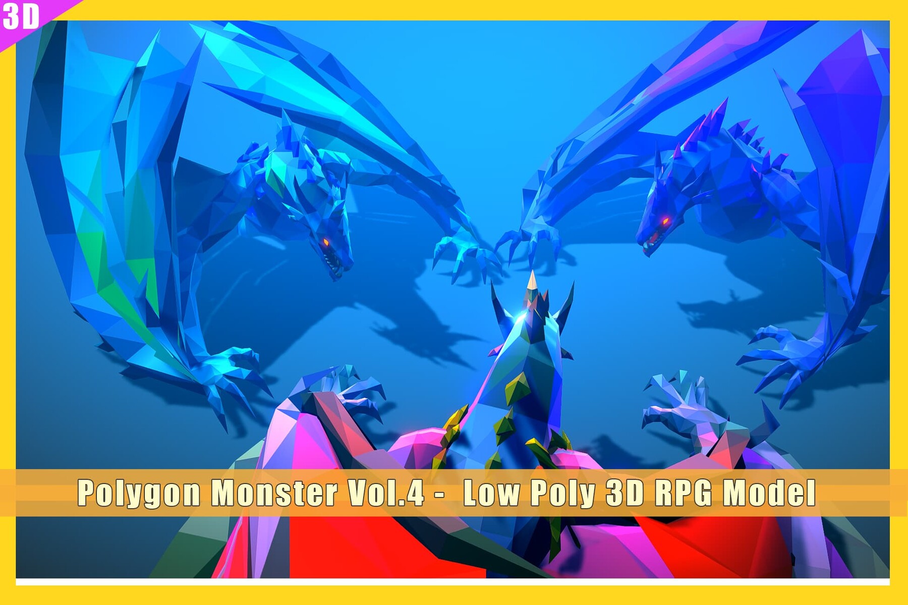 ArtStation - Polygon Monster Vol.4 - Low Poly 3D RPG Model - FBX Models | Game Assets