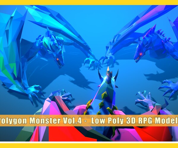 ArtStation - Polygon Monster Vol.4 - Low Poly 3D RPG Model - FBX Models ...