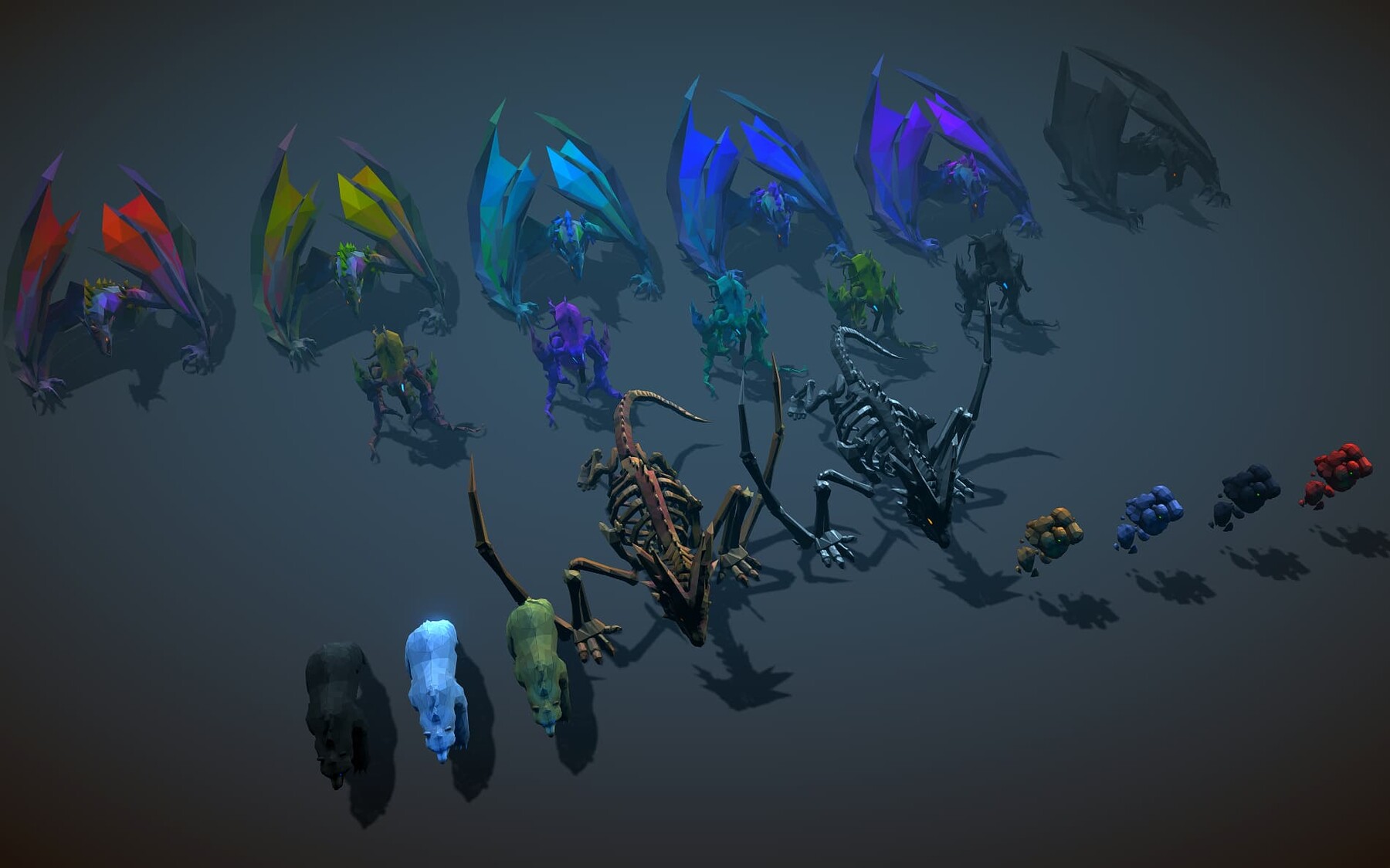 ArtStation - Polygon Monster Vol.4 - Low Poly 3D RPG Model - FBX Models ...