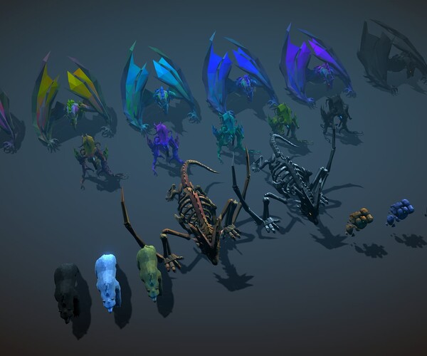 ArtStation - Polygon Monster Vol.4 - Low Poly 3D RPG Model - FBX Models ...