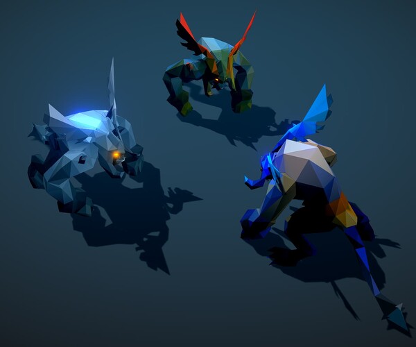 ArtStation - Polygon Monster Vol.5 - Low Poly 3D RPG Model - FBX Models ...