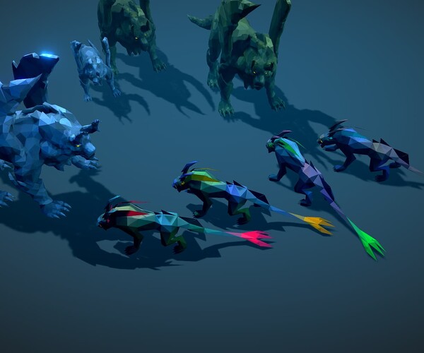 ArtStation - Polygon Monster Vol.5 - Low Poly 3D RPG Model - FBX Models ...