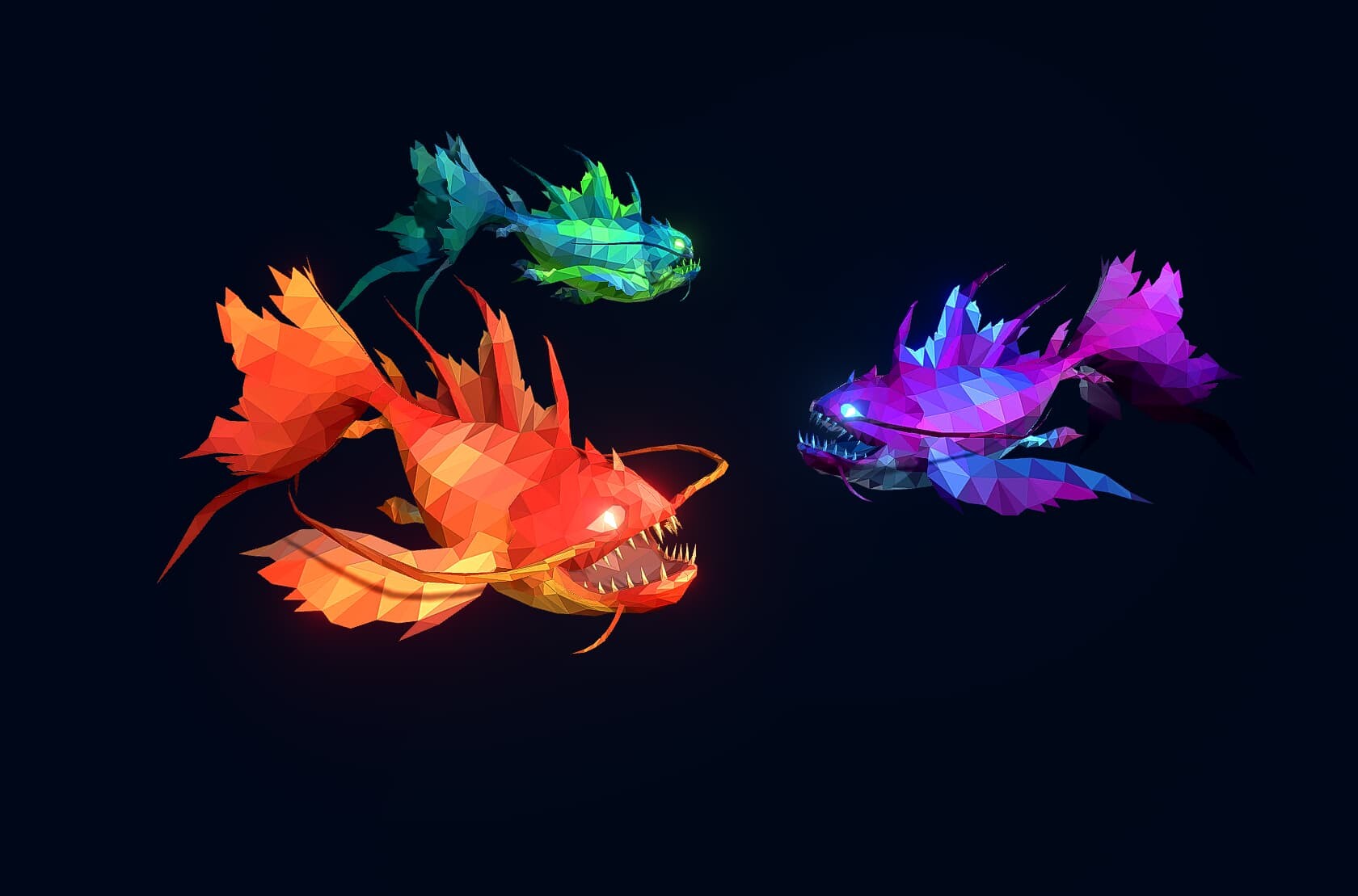 ArtStation - Big Fish - Low Poly 3D RPG Model - FBX Models | Game Assets
