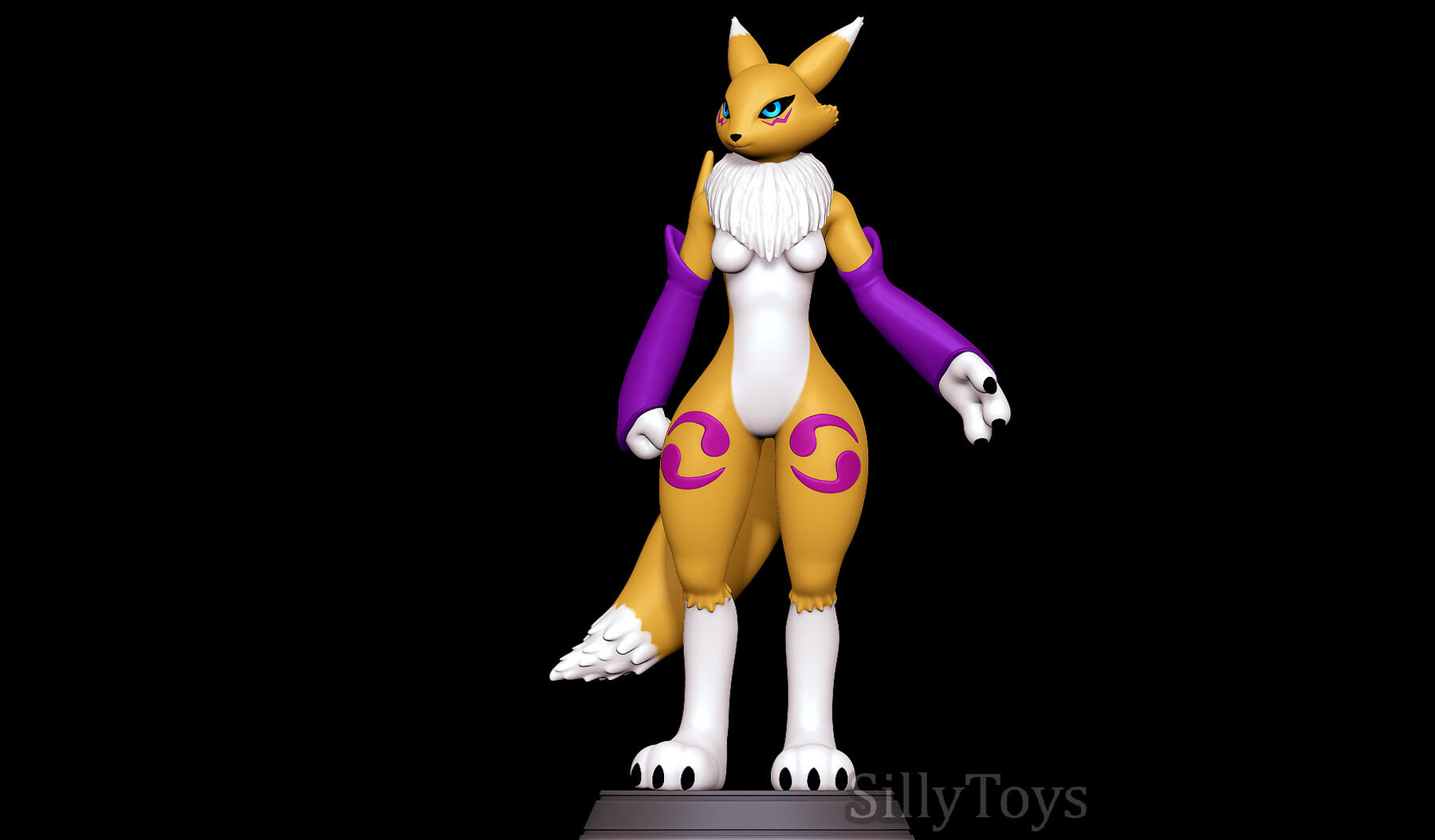 ArtStation - Renamon - Digimon 3D print model | Resources