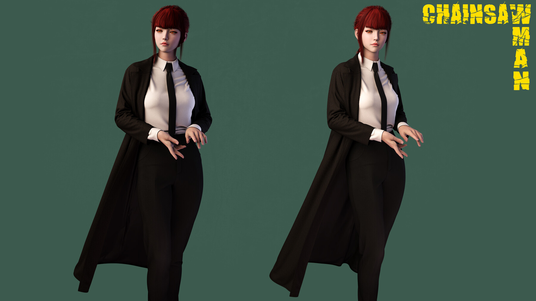 ArtStation - Makima's Outfit. 2x Scaled/Clothes/Genesis 8.1 Female/CLO3D/Marvelous Designer ...
