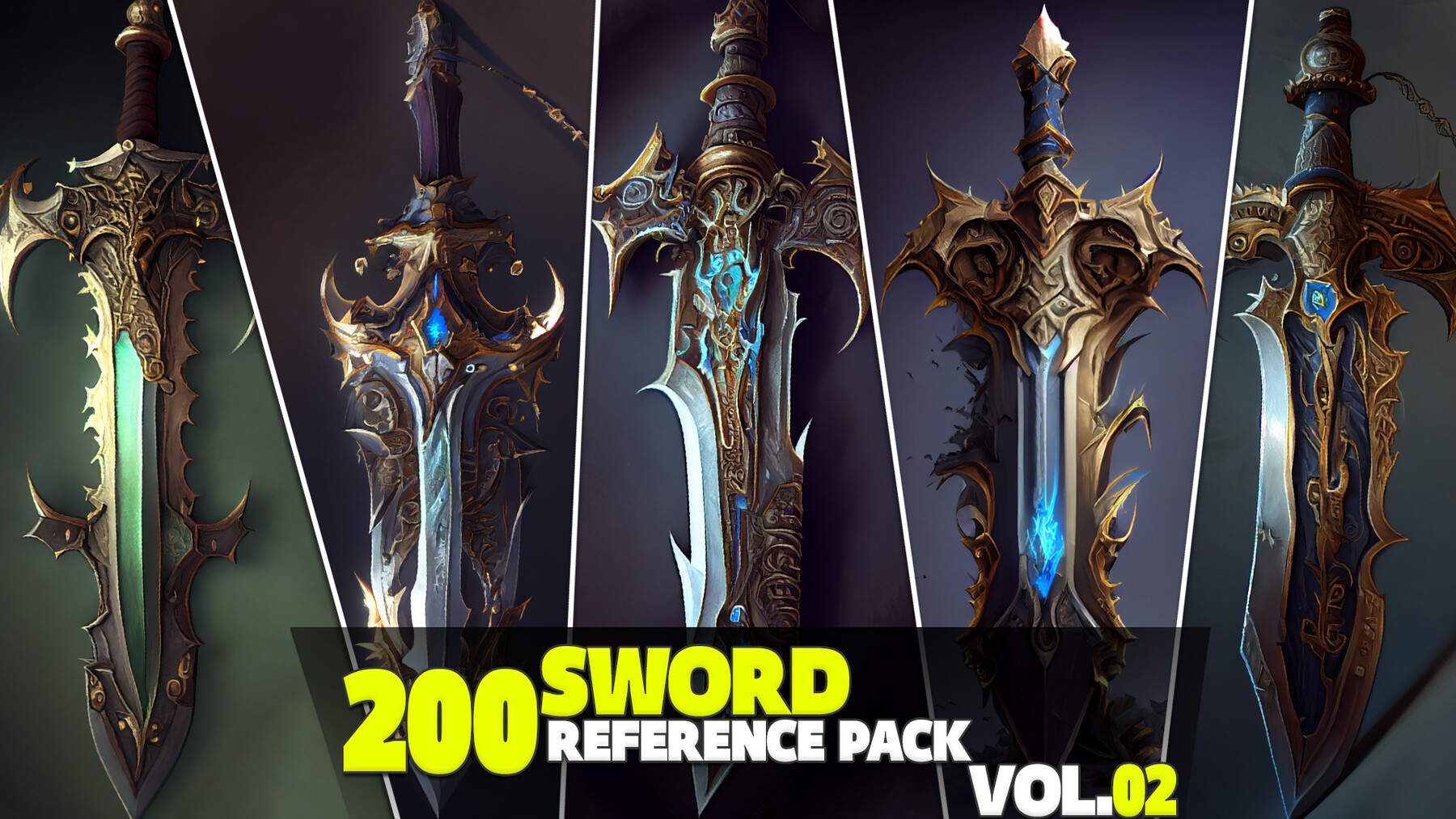 ArtStation - 200 Sword Reference Pack Vol.02 | Artworks