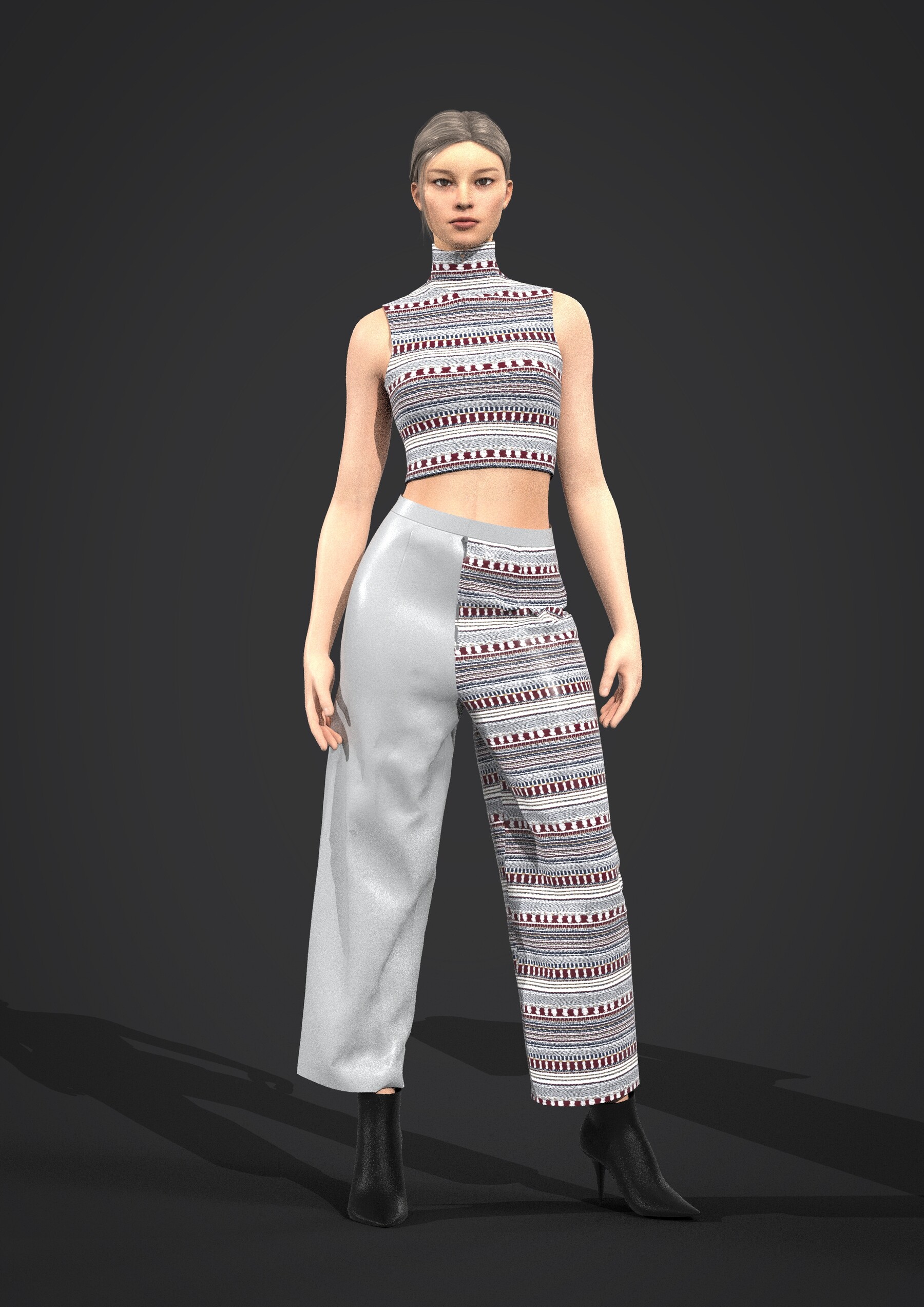 ArtStation - Winter Dress Clo 3D Project+OBJ | Resources