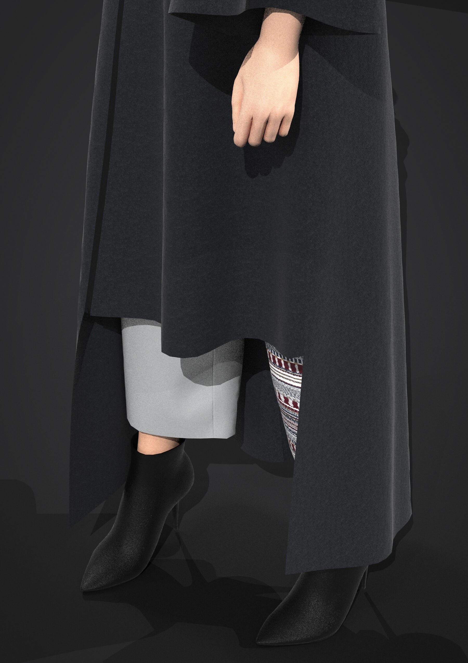 ArtStation - Winter Dress Clo 3D Project+OBJ | Resources