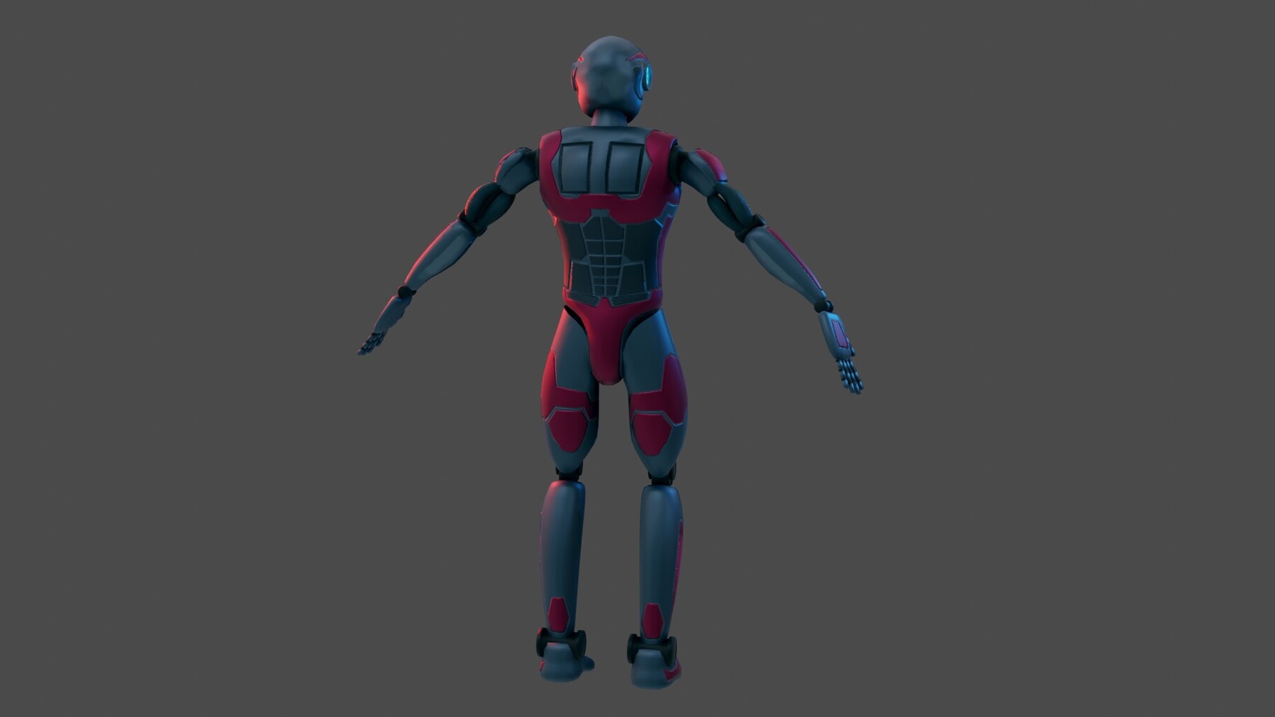 ArtStation - Sci-Fi Cyborg - Low Poly Game Ready PBR | Game Assets