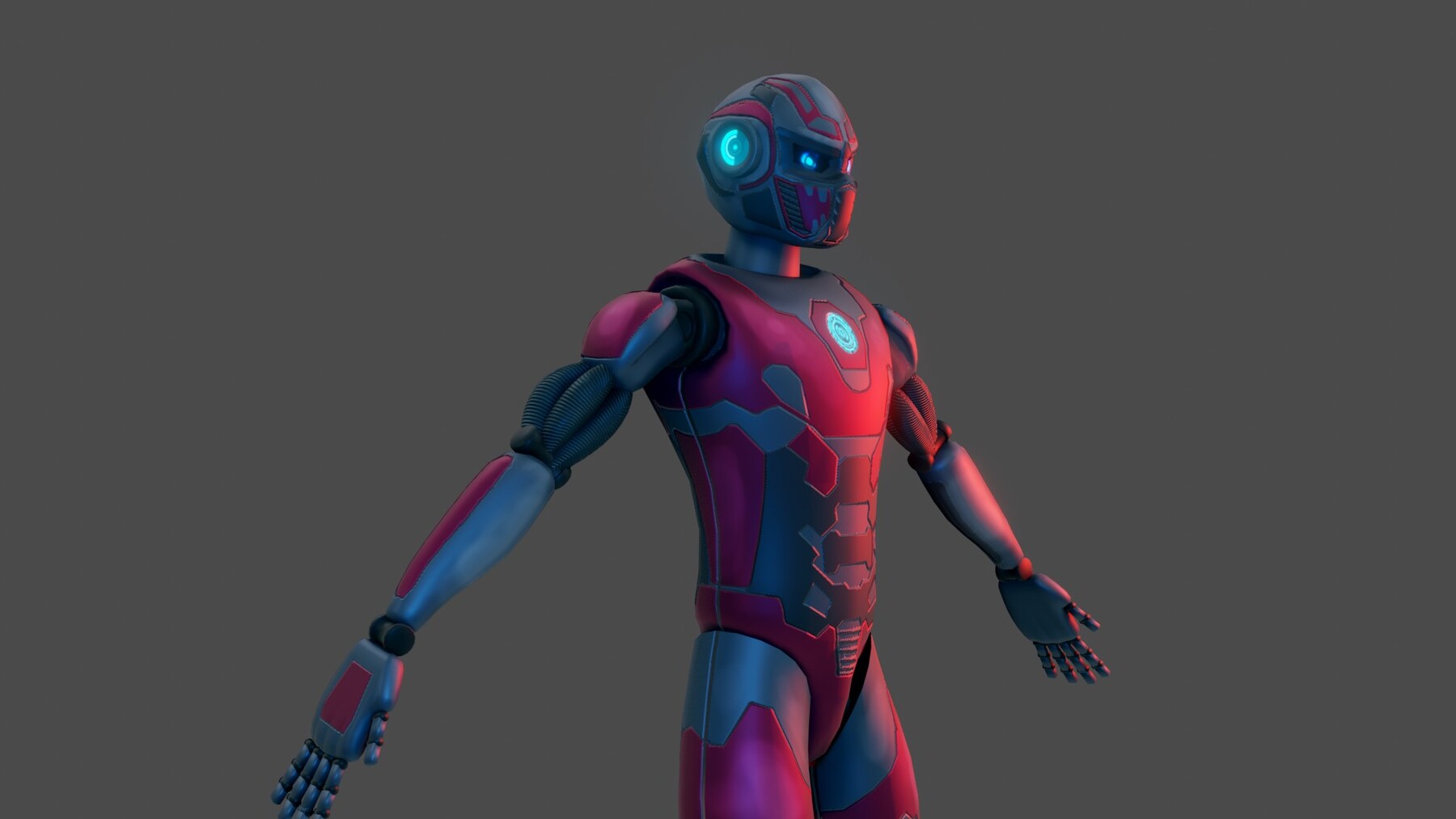 ArtStation - Sci-Fi Cyborg - Low Poly Game Ready PBR | Game Assets