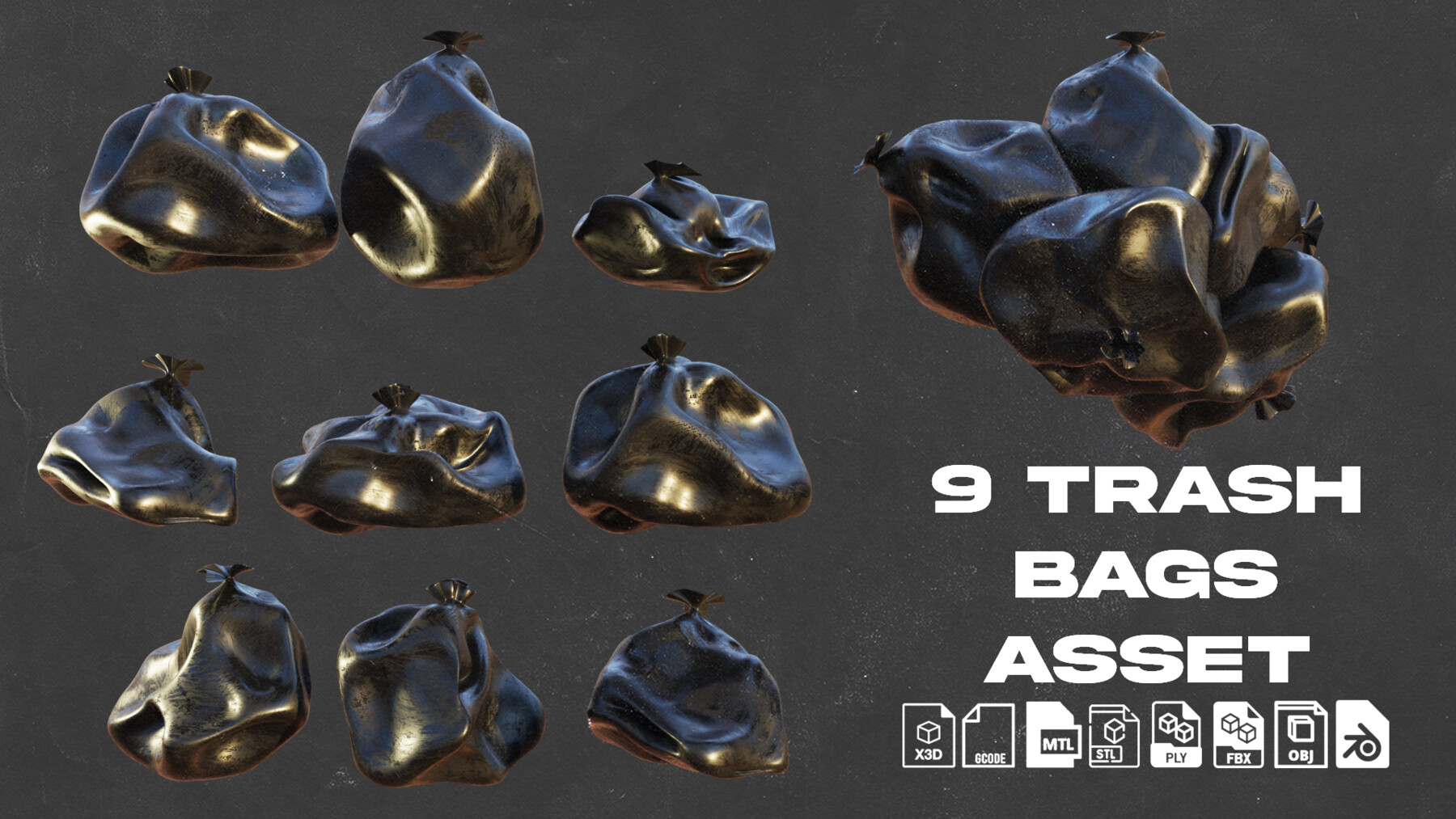 ArtStation - Trash bags asset | Resources