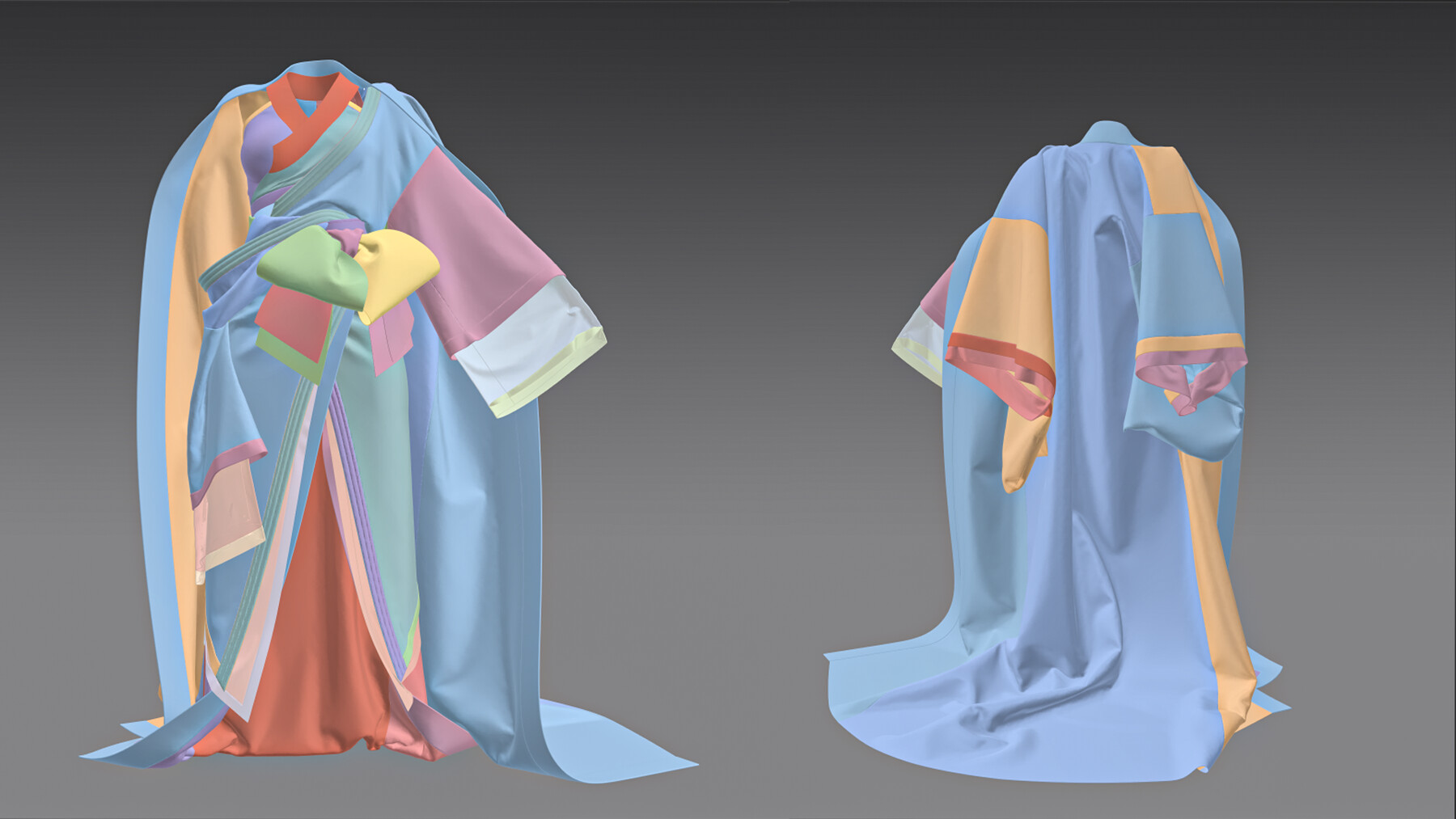 ArtStation - Female set / Marvelous Designer/Clo3D project file + OBJ ...