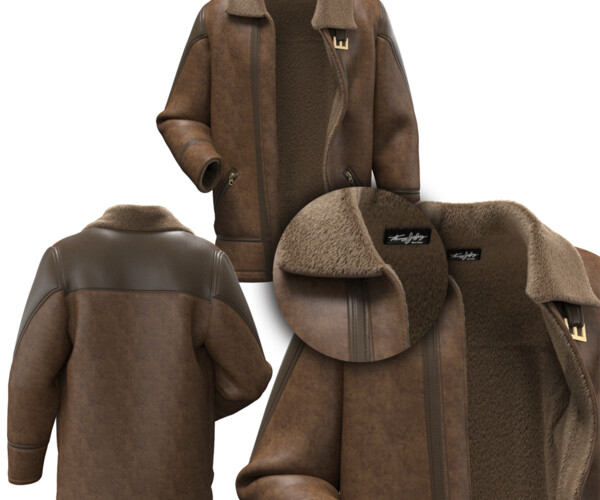 ArtStation - Laether jacket | Game Assets