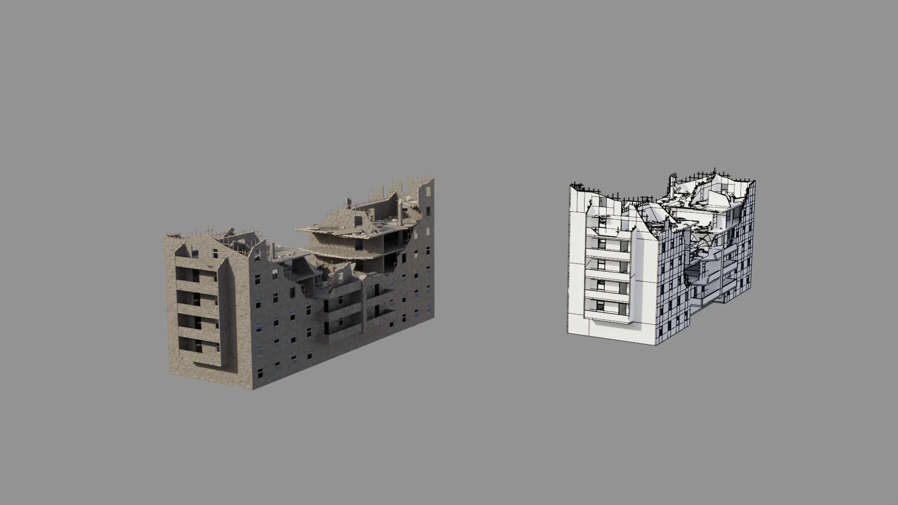 ArtStation - Post Apocalyptic Ruined City 2 | Resources