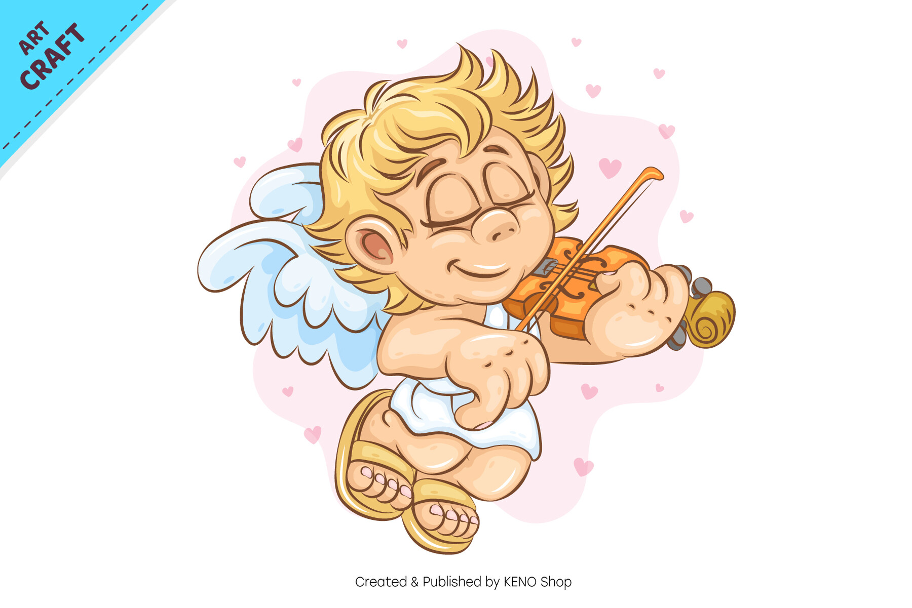 ArtStation - Set of Cartoon Cupid 02. Clipart. | Artworks