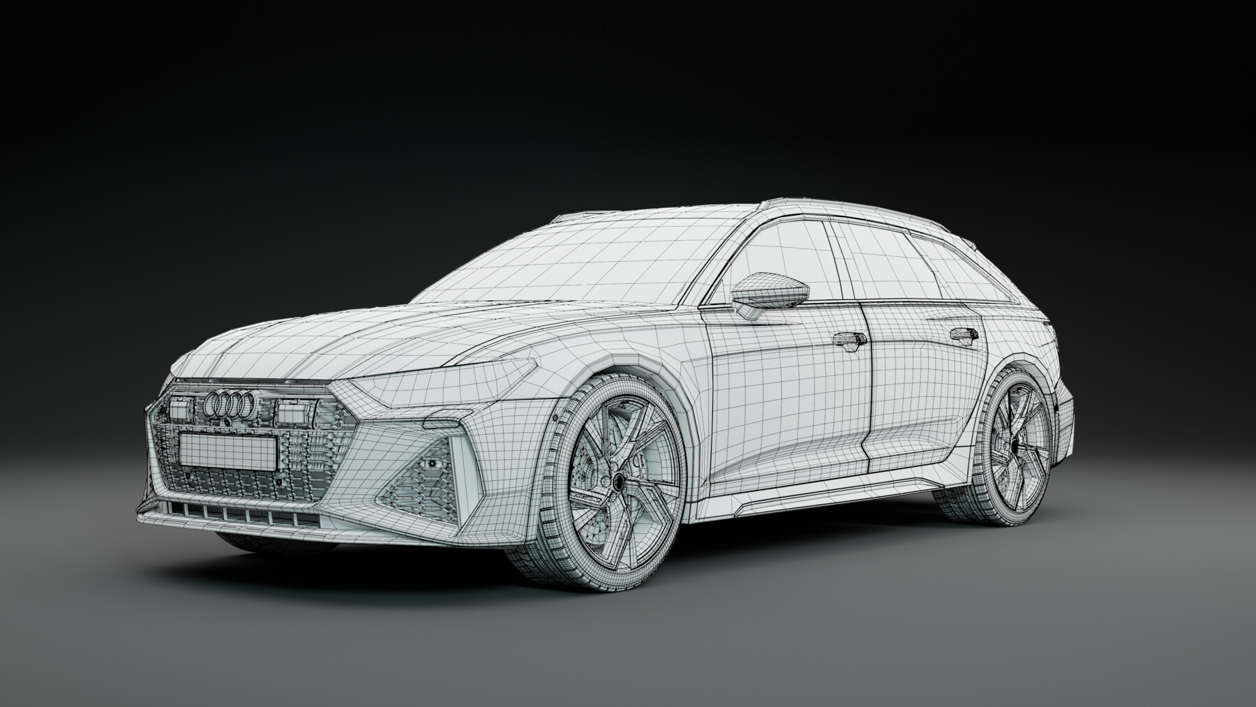 ArtStation - Car Audi RS 6 2022 3D model with textures | Game Assets