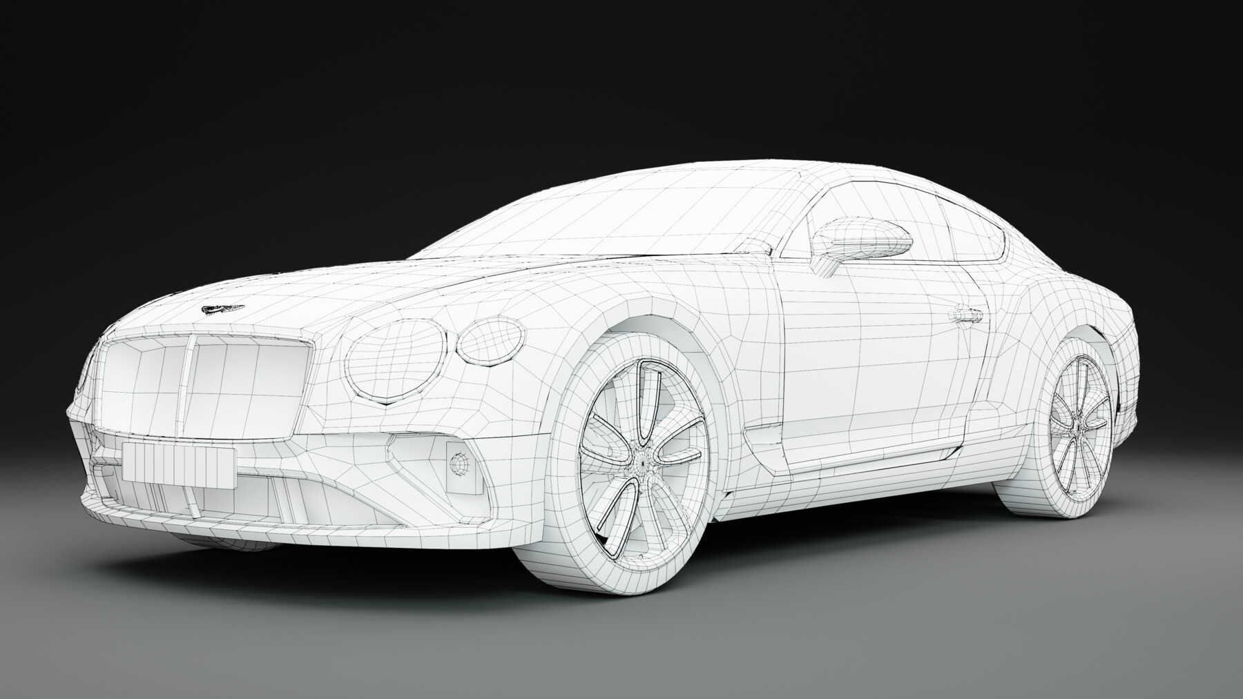 ArtStation - Car Bentley 2022 3D model with textures | Game Assets