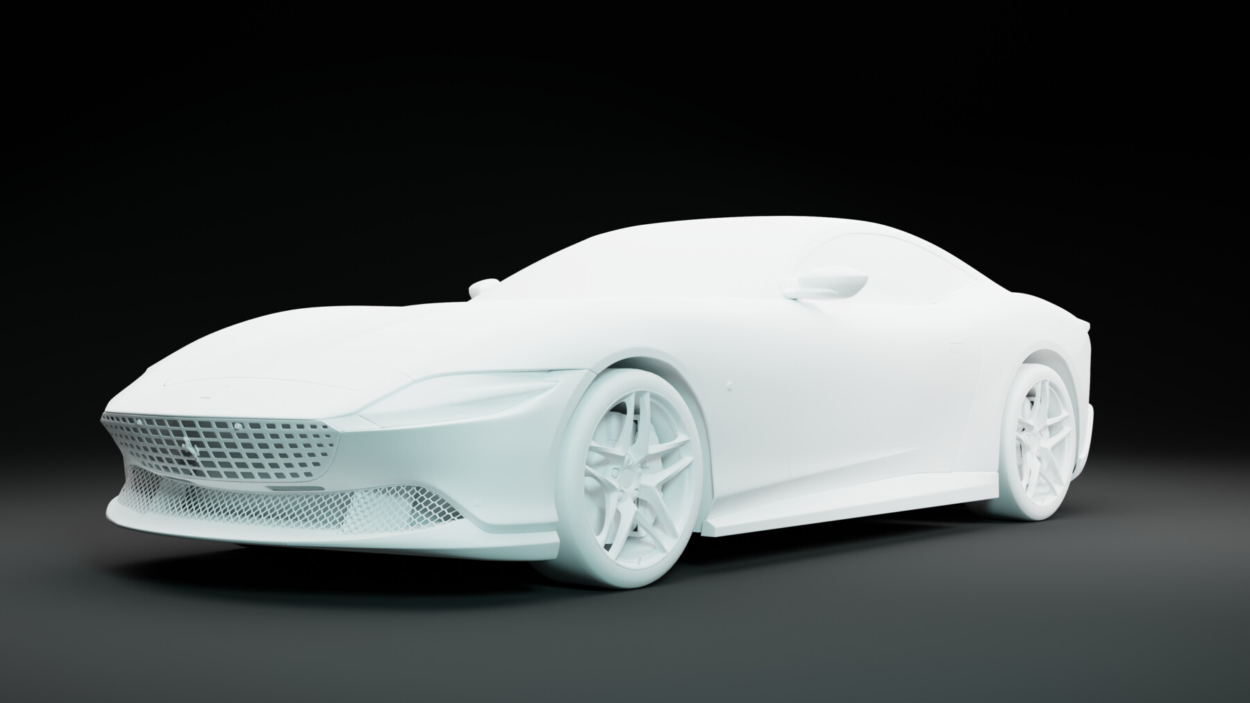 ArtStation - 3D Ferrari Roma 2022 with textures | Game Assets