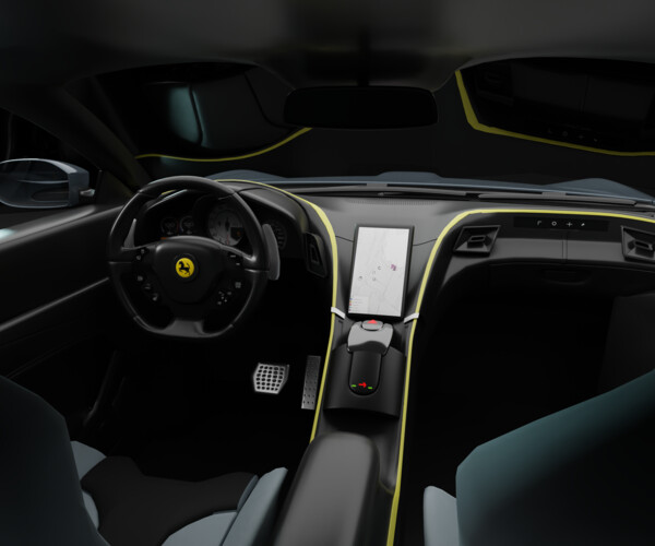 ArtStation - 3D Ferrari Roma 2022 with textures | Game Assets