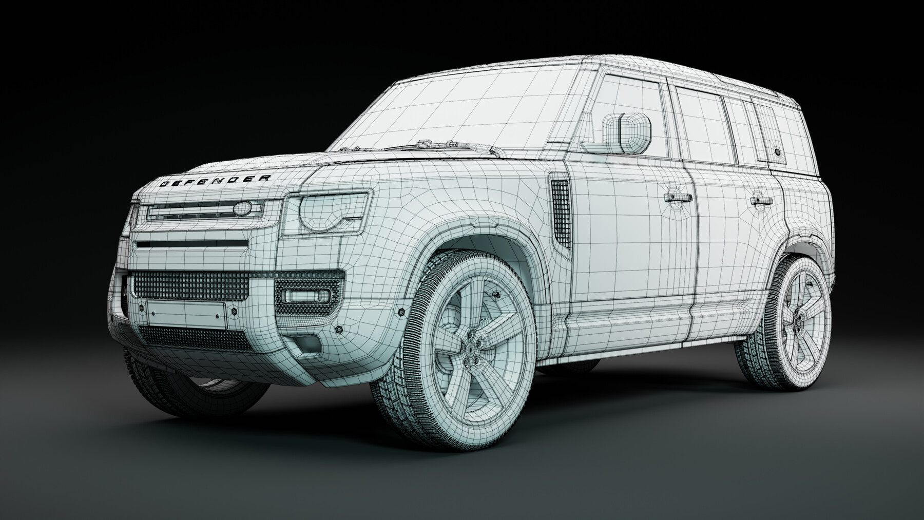 ArtStation - 3D Land Rover Defender 2022 with textures | Game Assets