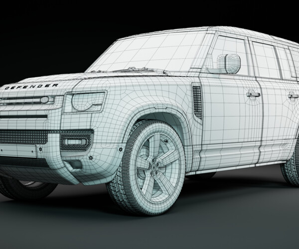 ArtStation - 3D Land Rover Defender 2022 with textures | Game Assets