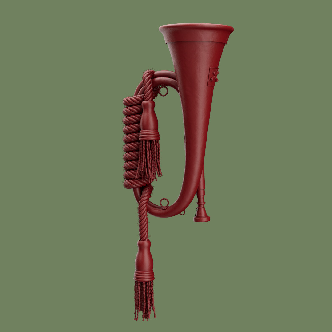 ArtStation - US CIVIL WAR BUGLE 3D MODEL FREE | Resources