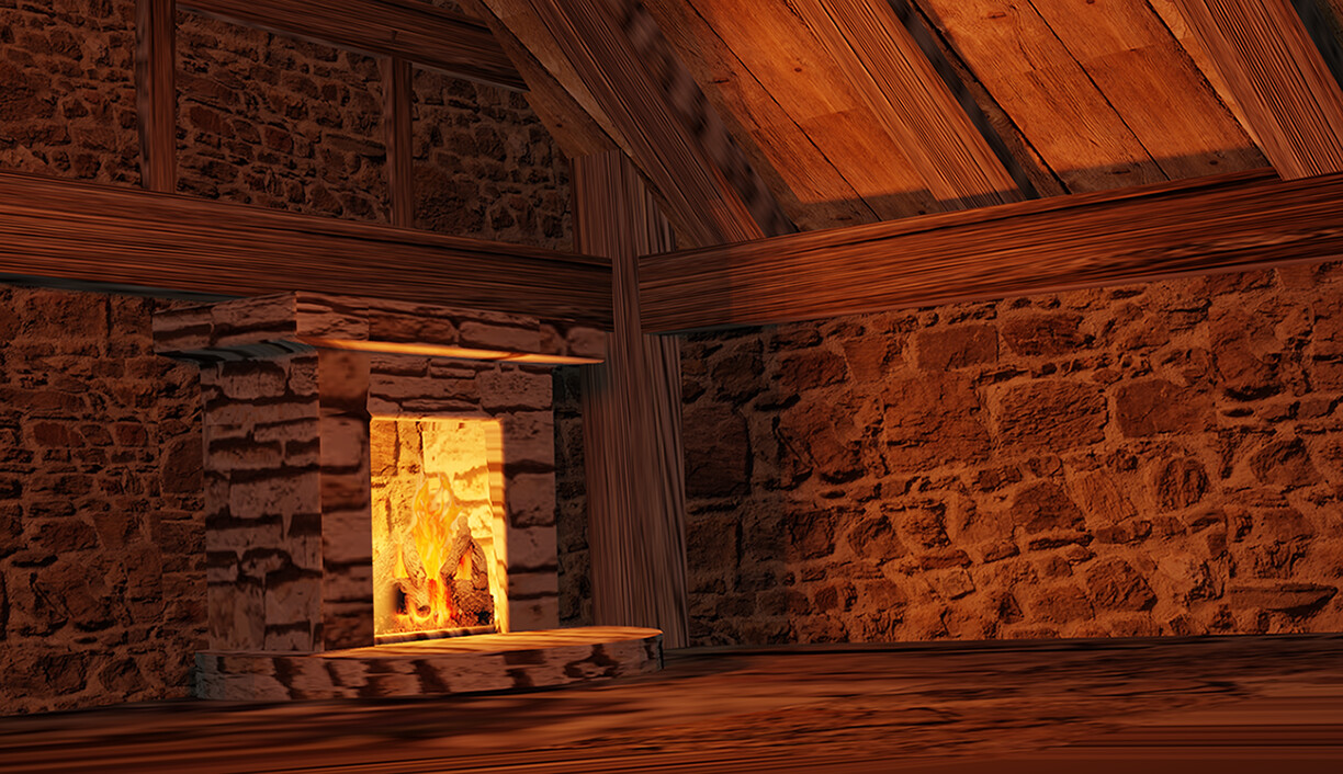 ArtStation - Medieval home fire place | Game Assets