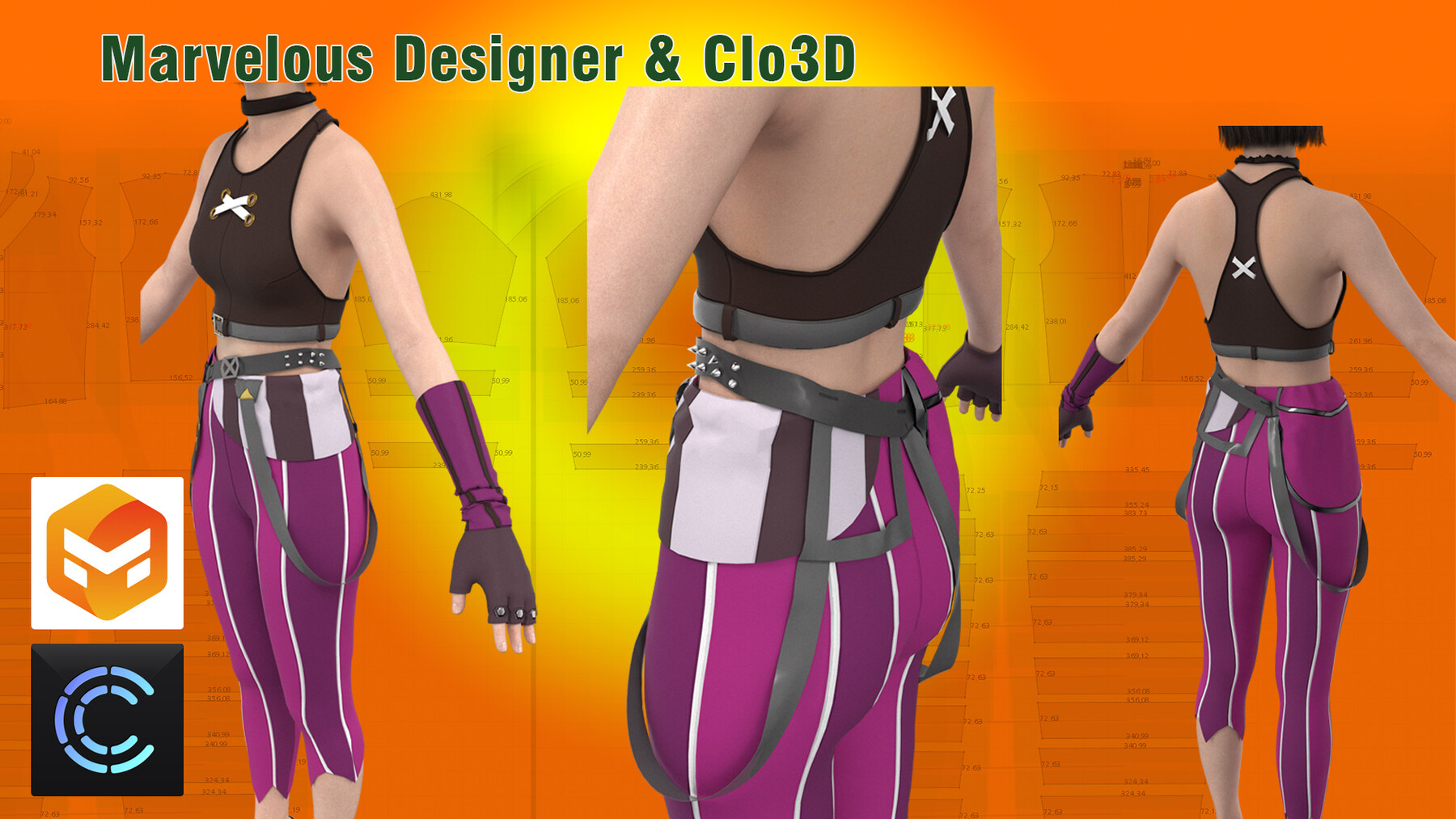 ArtStation - Vi - Arcane Jinx : League of legends / Marvelous Designer ...