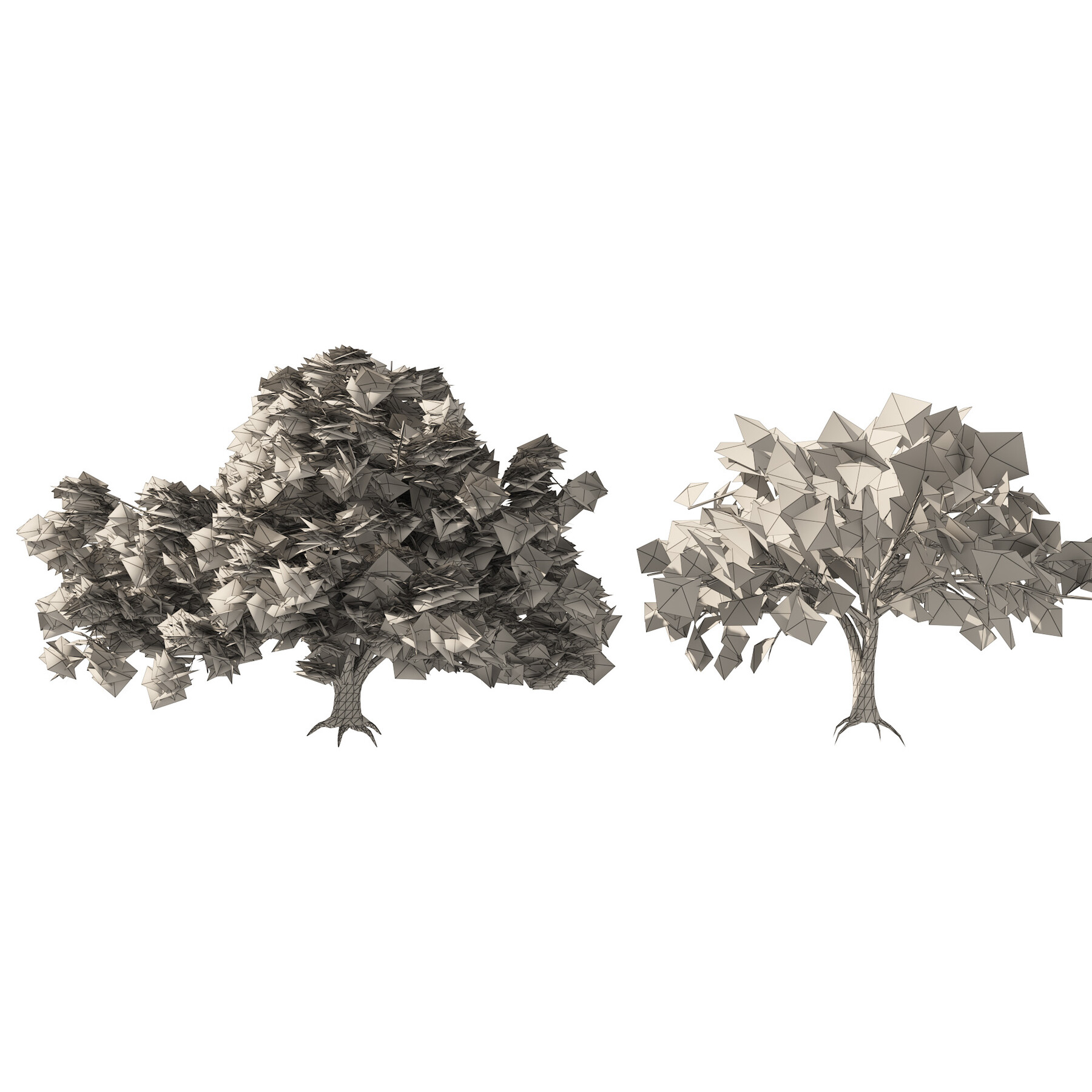ArtStation - winter American Elm Trees | Resources