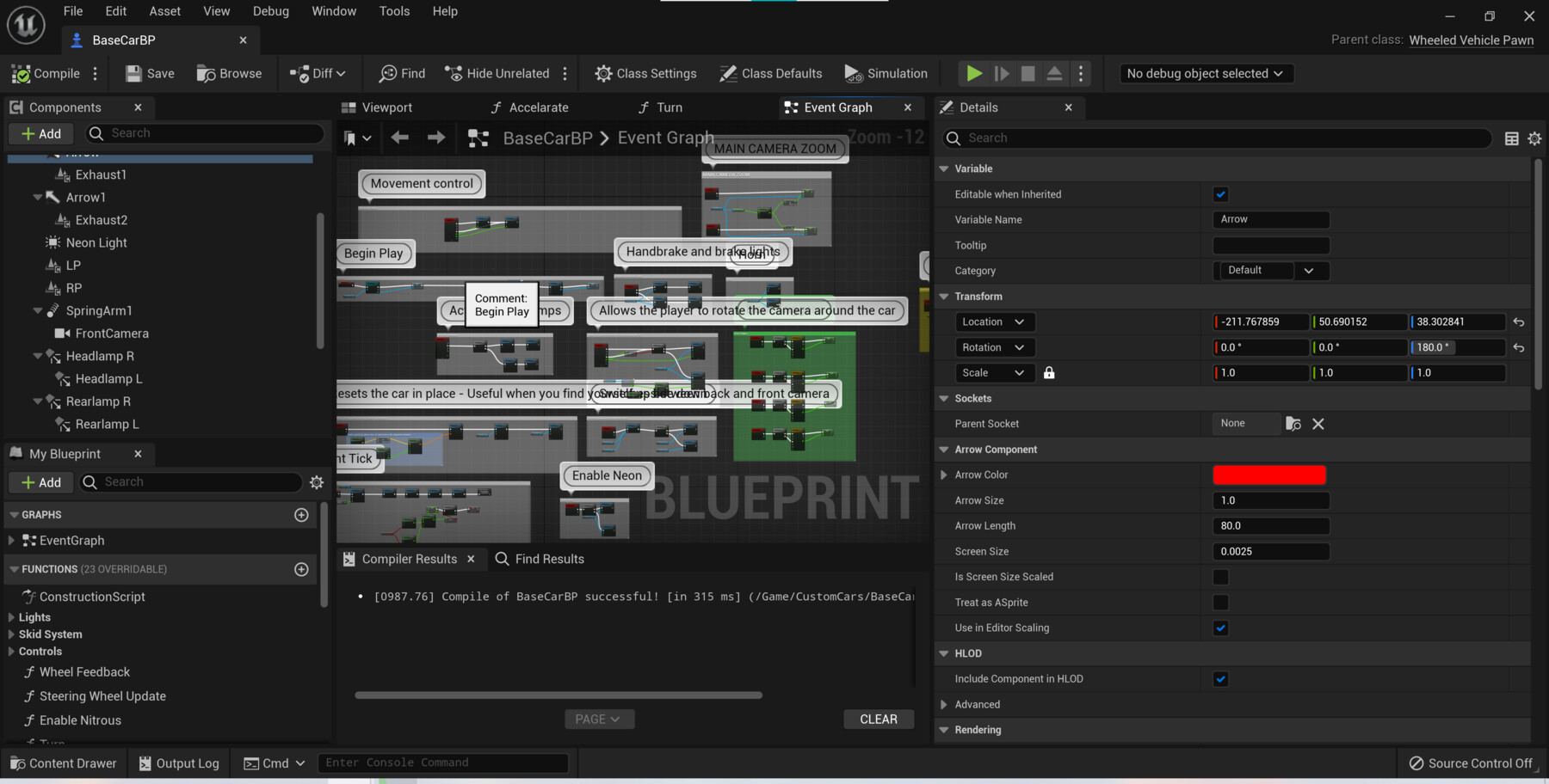 ArtStation - Audi R8 Drivable Car for UE5 | Game Assets