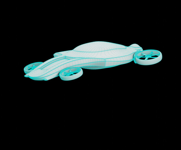 ArtStation - 7 3D Futuristic Flying Cars Model Pack With Textures ...