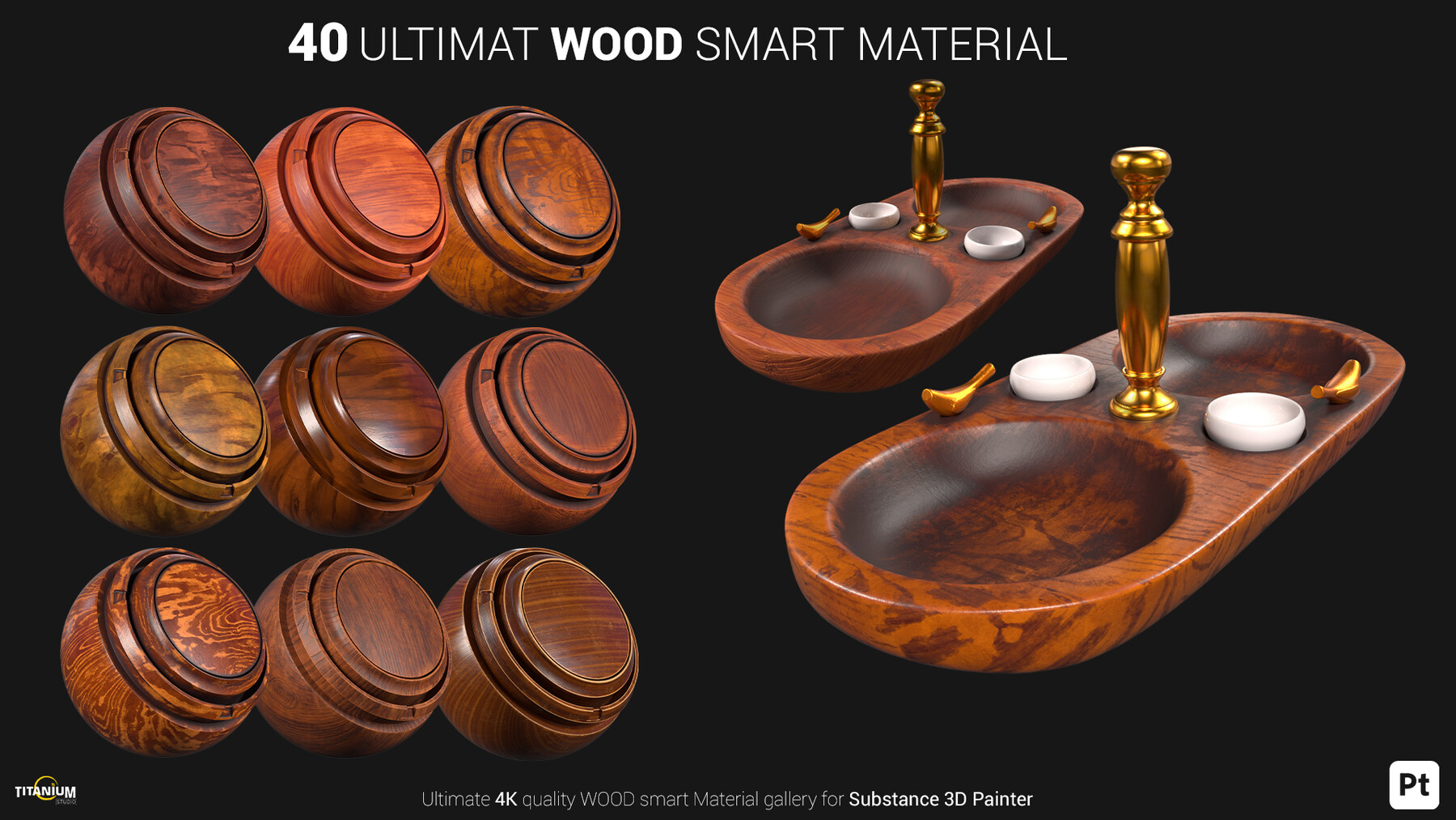 ArtStation - Ultimate Wood Smart Material + 4K PBR Textures | Game Assets