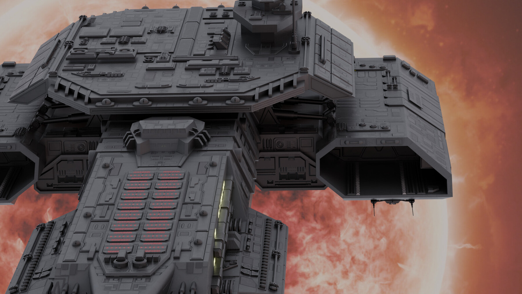 ArtStation - Scifi Ship Daedalus | Game Assets