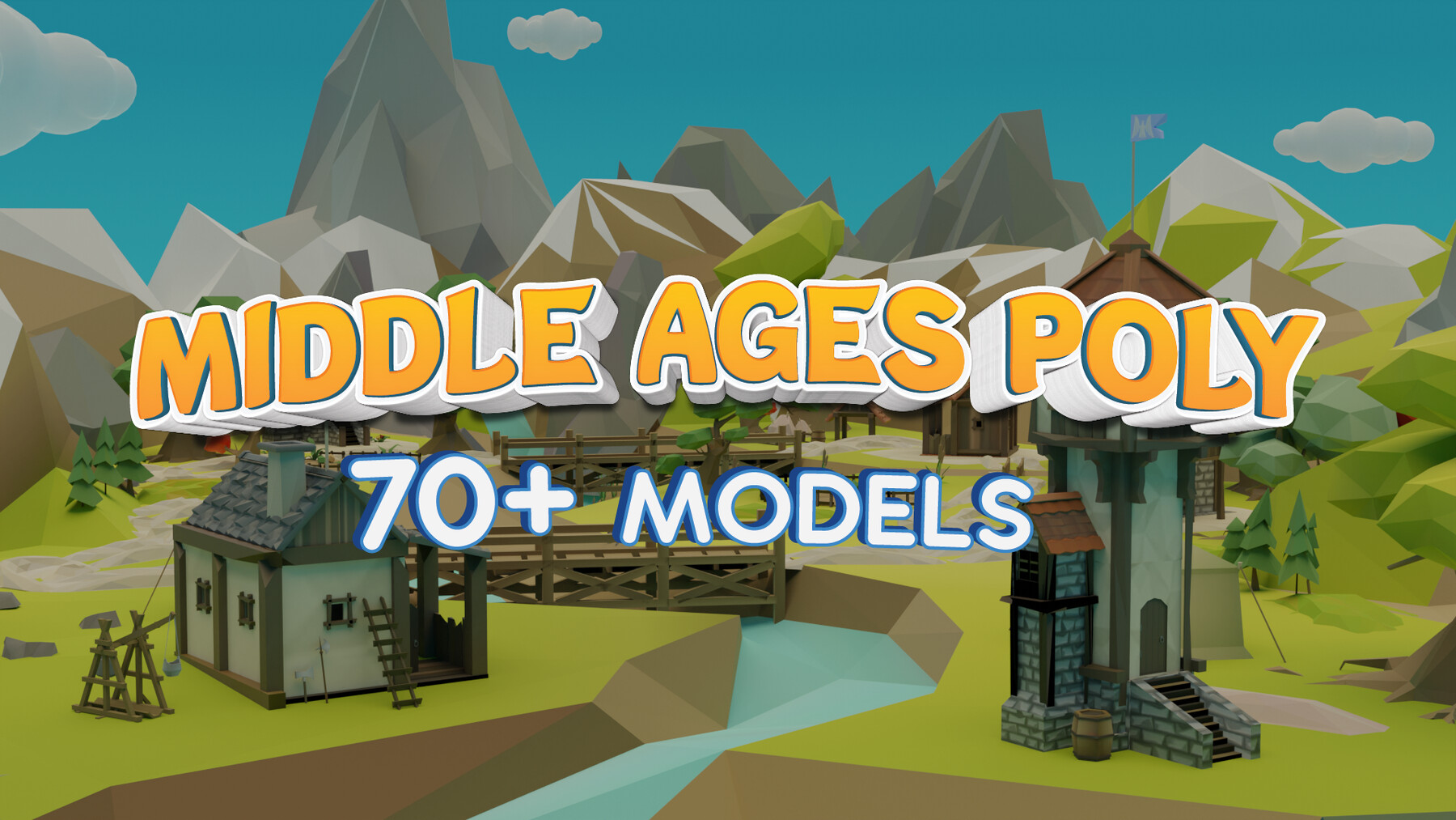 ArtStation - Middle Age Polyart Environment Modular | Game Assets