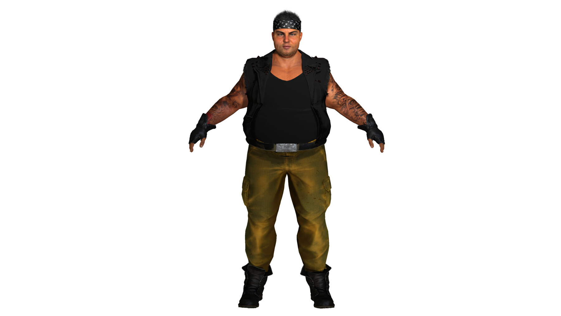 ArtStation - AAA 3D REALISTIC FAT MALE CHARACTER 01 - HUMAN RIGGED GAME ...