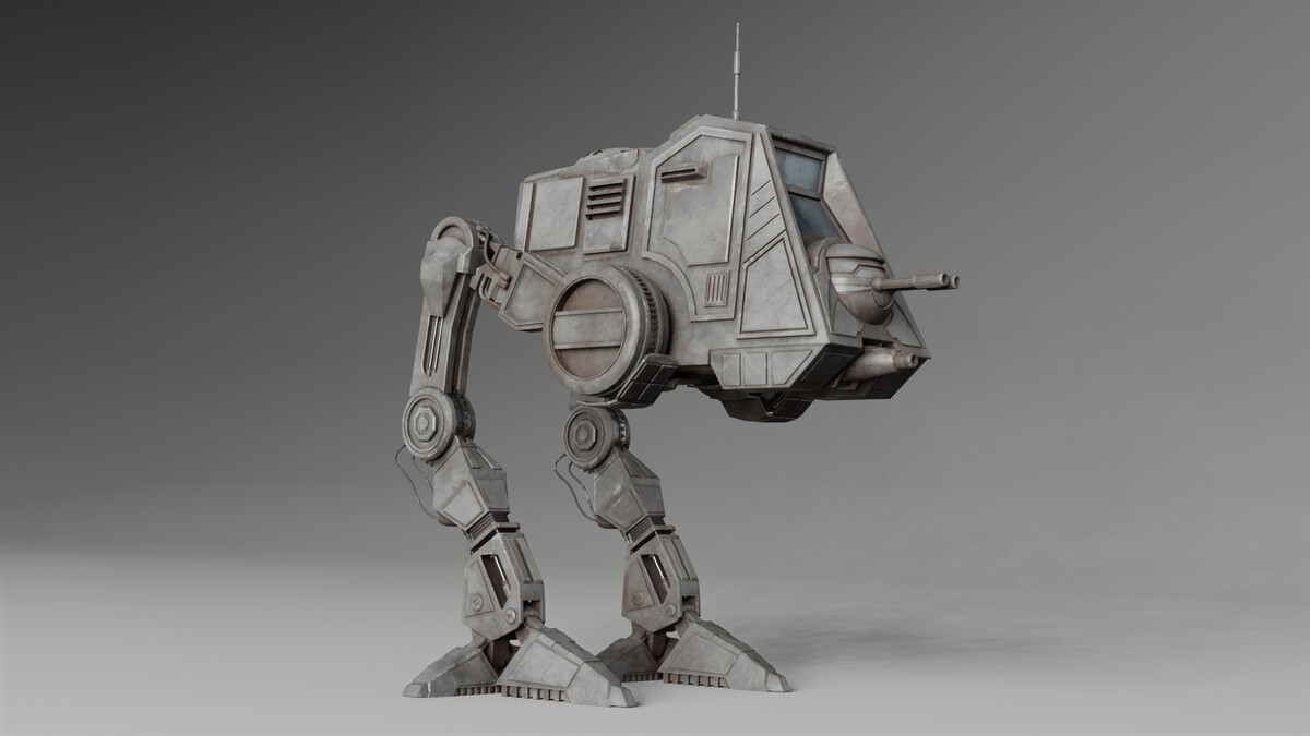 ArtStation - AT-PT, the mini Walker - Star Wars | Game Assets