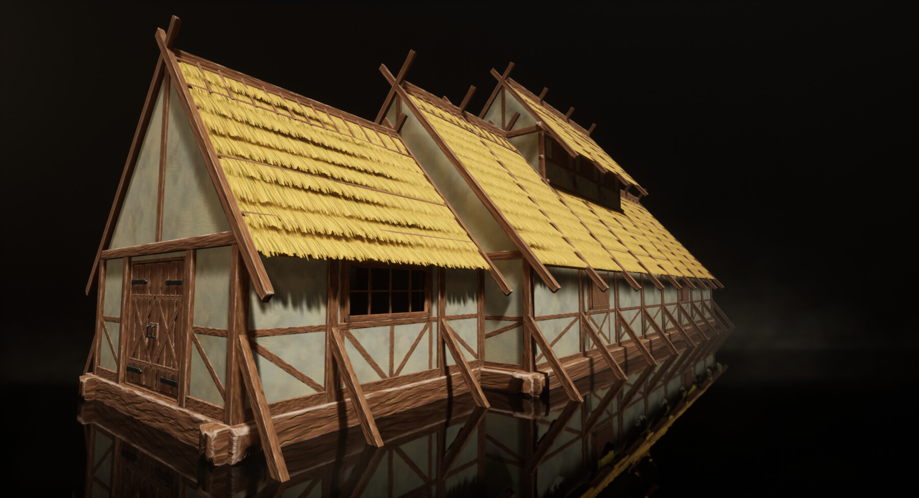 ArtStation - Stylized Modular Medieval village collection | Game Assets