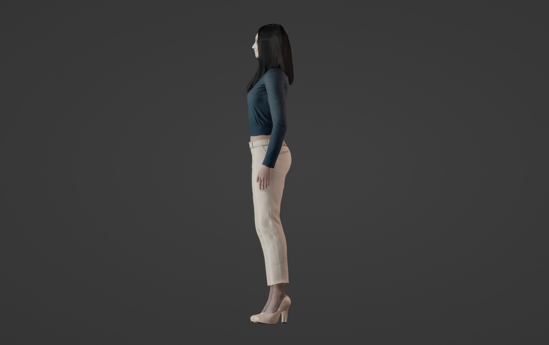 ArtStation - Nice girl with black hair | Resources