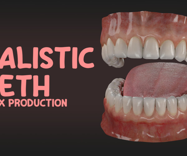 ArtStation - Realistic Teeth 3D model - VFX and Real-time | Resources
