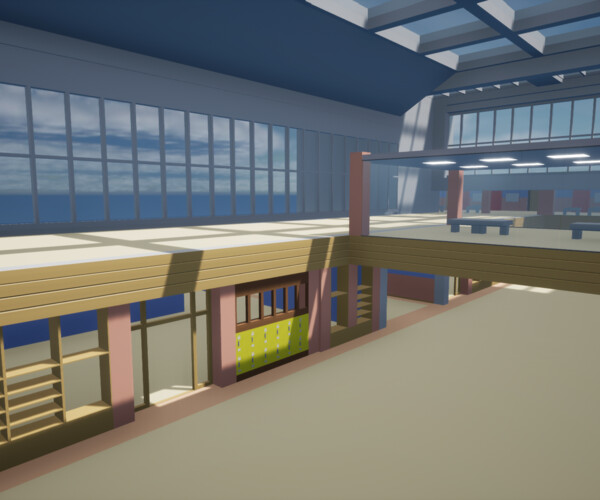 ArtStation - high school lowpoly - 100+ assets // 18 BP Prefab System ...