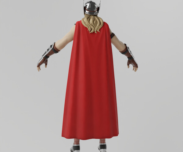 ArtStation - Lady Thor Lowpoly RIgged | Resources