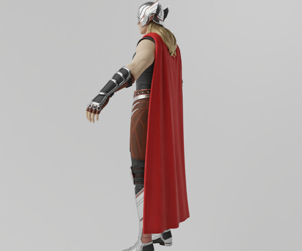 ArtStation - Lady Thor Lowpoly RIgged | Resources