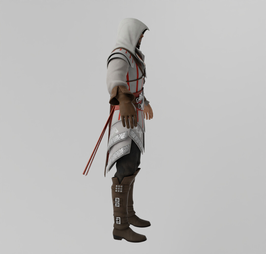 ArtStation - Ezio Assassins Creed Lowpoly RIgged | Game Assets