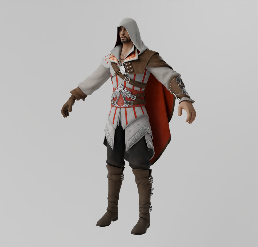 ArtStation - Ezio Assassins Creed Lowpoly RIgged | Game Assets