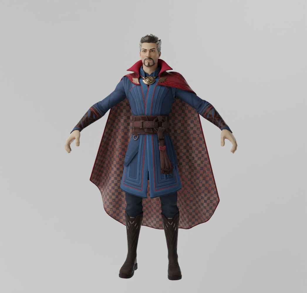 ArtStation - Dr Strange Lowpoly Rigged | Resources