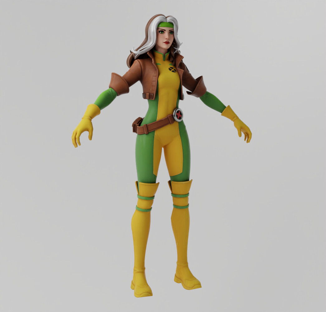 ArtStation - Rogue X-Men Lowpoly Rigged | Resources