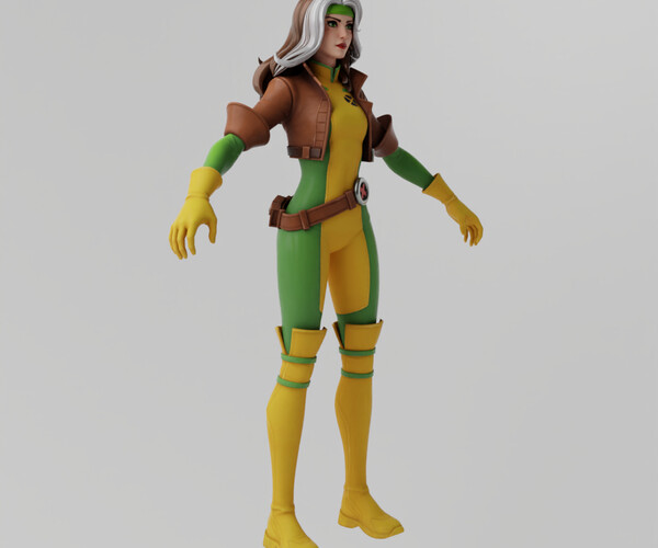 ArtStation - Rogue X-Men Lowpoly Rigged | Resources