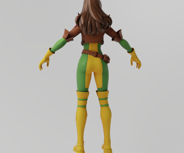 ArtStation - Rogue X-Men Lowpoly Rigged | Resources