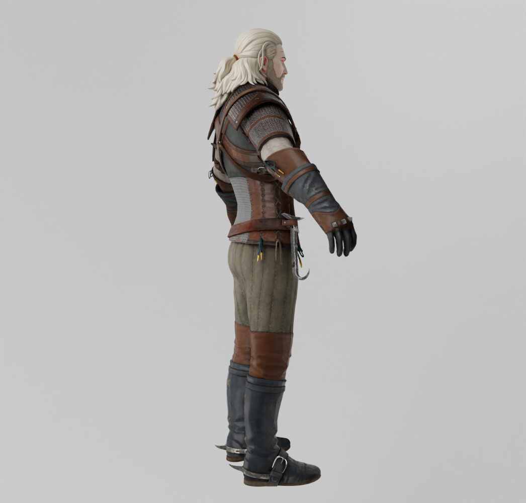 ArtStation - Geralt de Rivia "The Witcher" Lowpoly Rigged | Resources